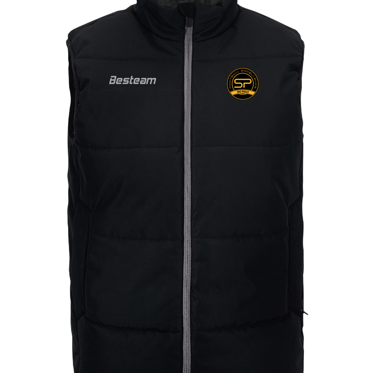 Cali Puffa Vest Black - SPFC – Besteam Sport