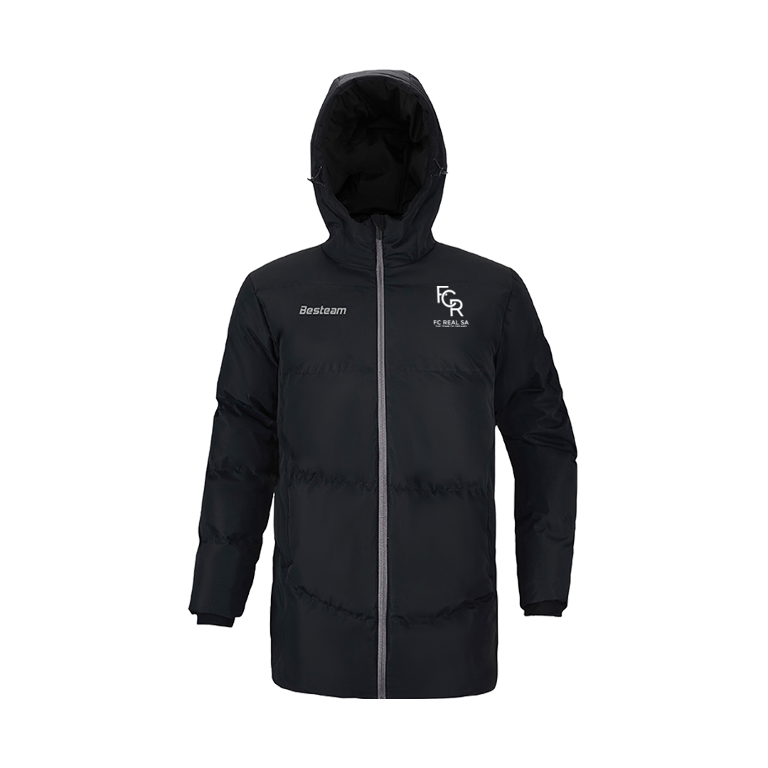 Cali Puffa Jacket Black - FC REAL SA – Besteam Sport