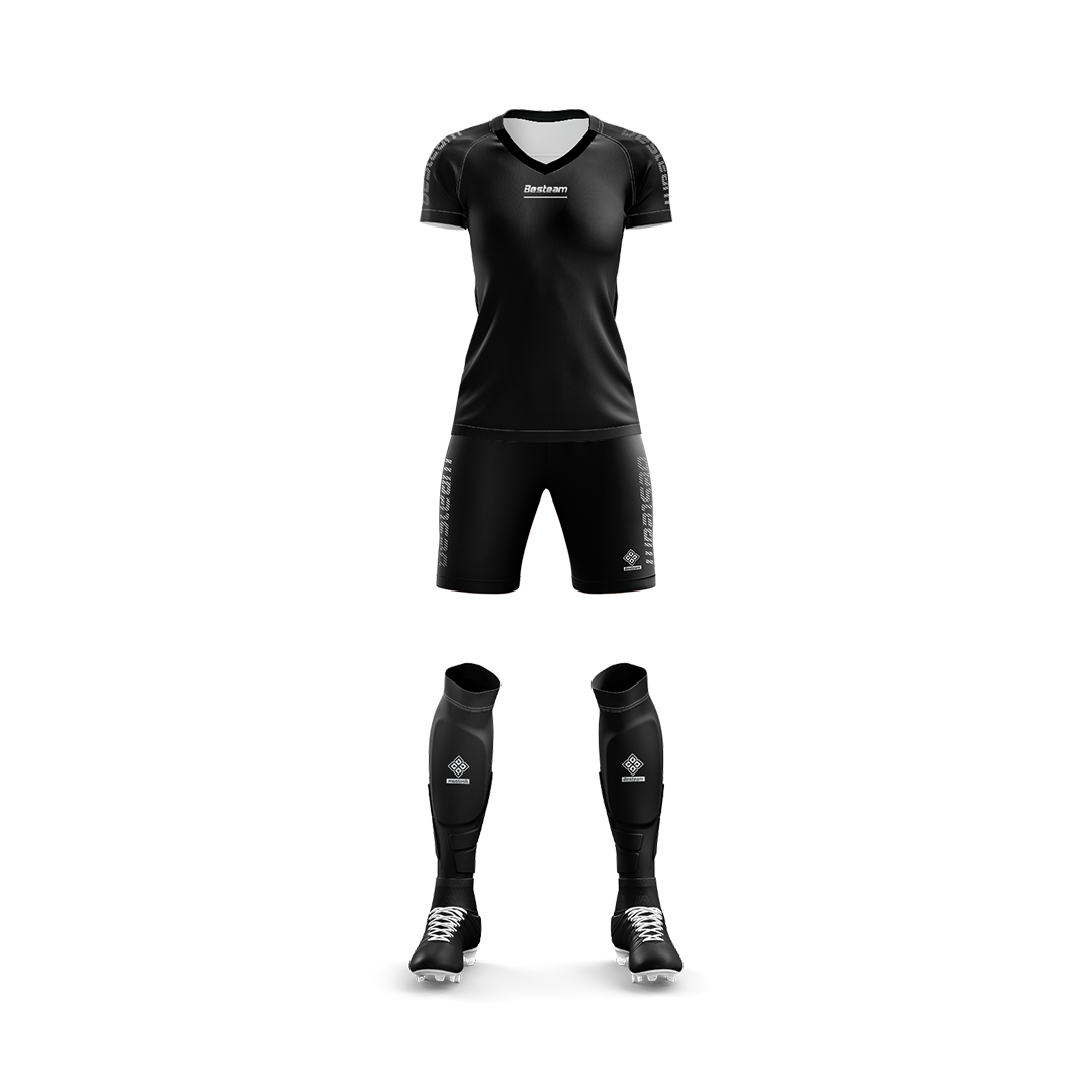 Women Signature Football Kit Black – Besteam Sport