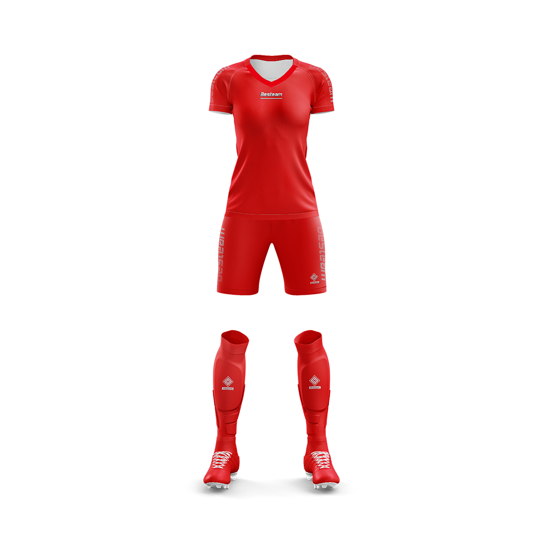 Women Signature Football Kit Red – Besteam Sport
