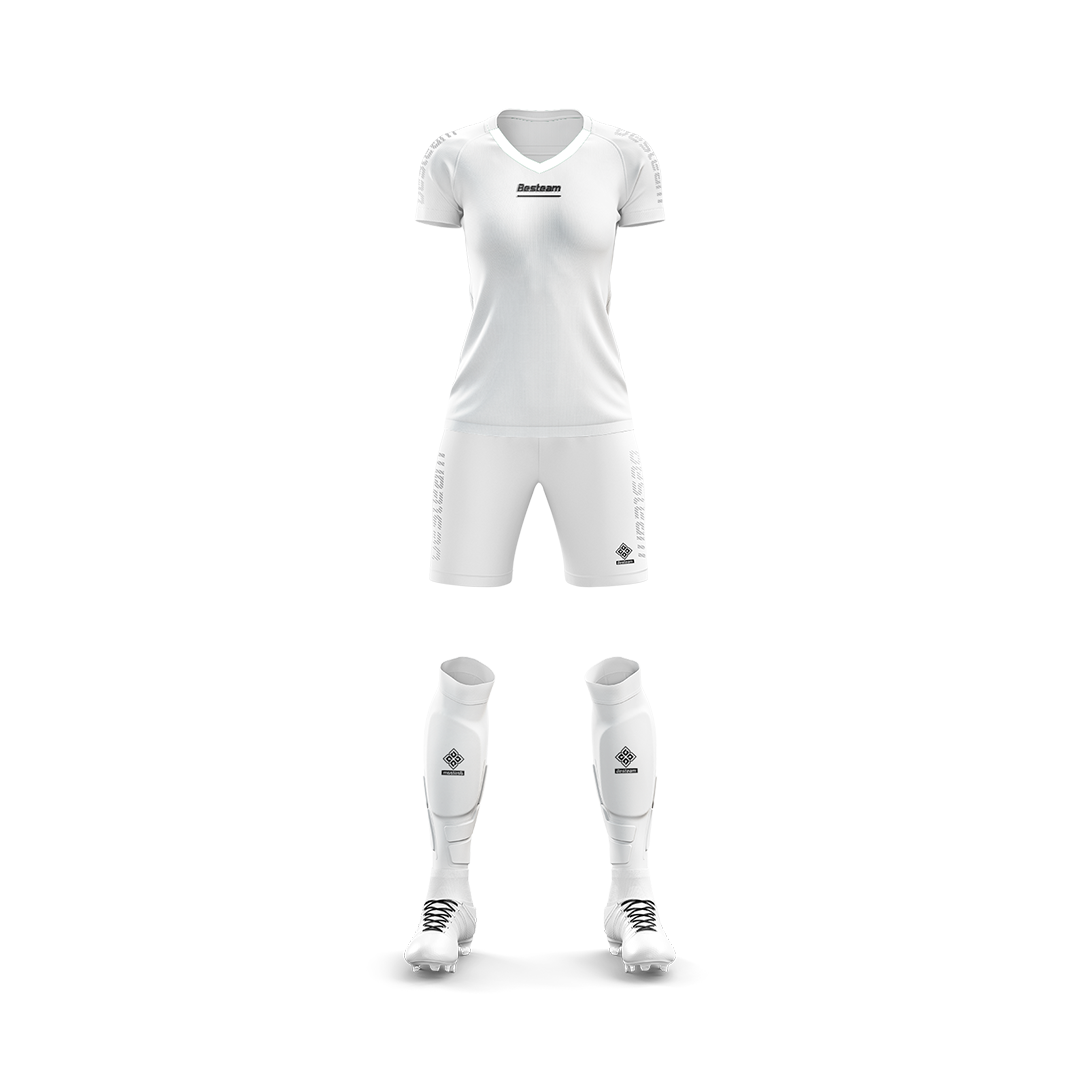 Women Signature Football Kit White – Besteam Sport