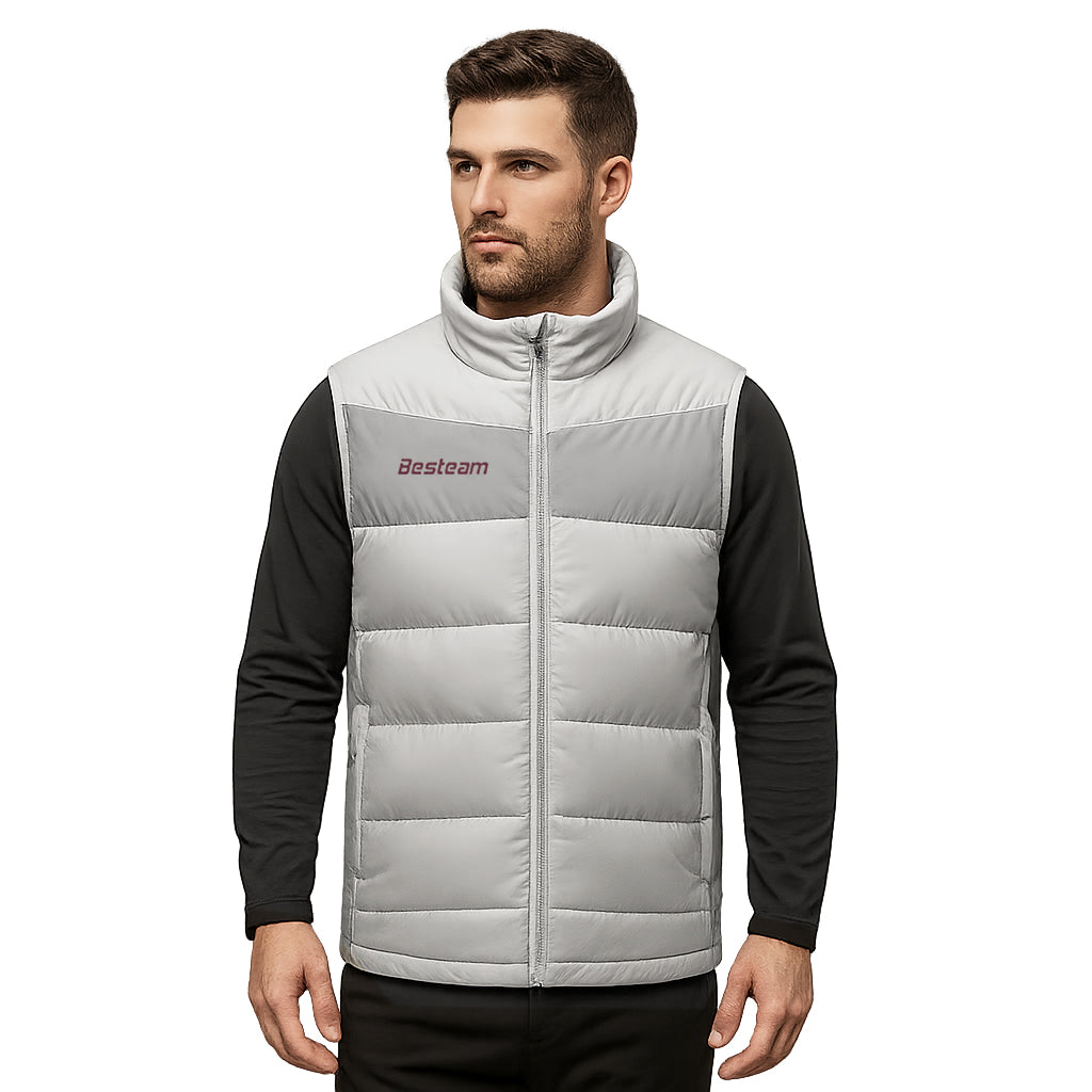 Porto Puffa Vest White/Grey – Besteam Sport