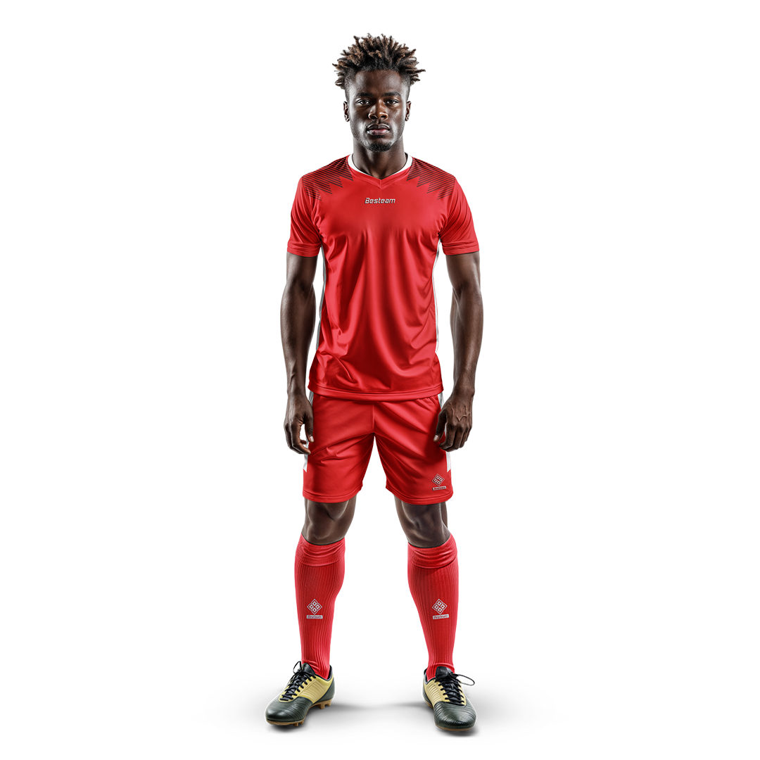 Seville Football Kit Red / White – Besteam Sport